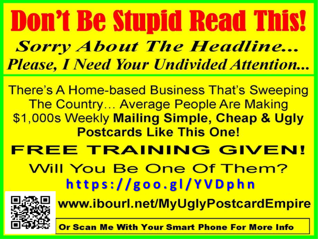 Simple, Cheap & Ugly Postcards — The Perfect Business Promotional Tool ...