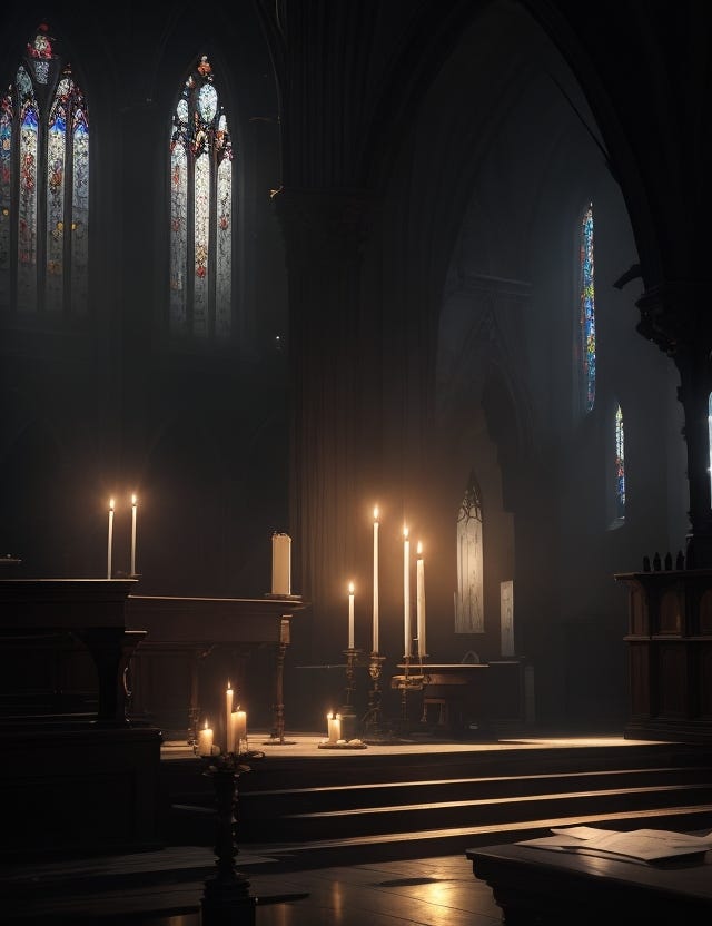 Church Interior Night