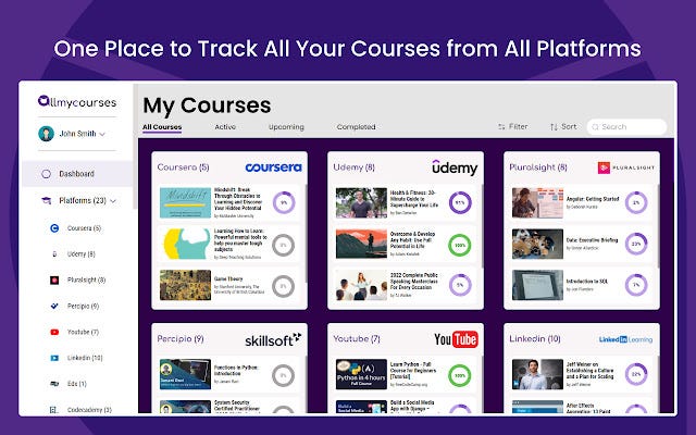 Online Learning Chrome Extension | AllMyCourses - All My Courses - Medium