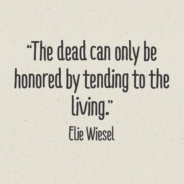 Embracing Life: Why True Respect Starts with the Living, Not the Dead ...