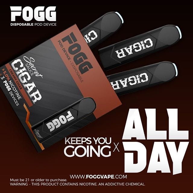 Fogg Secret Sauce. Fogg Vape — The worlds largest brand of… | by Ammy ...