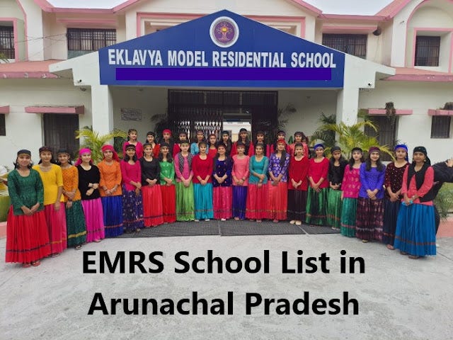 EMRS School List in Arunachal Pradesh 2023 PDF Download - File PDF - Medium