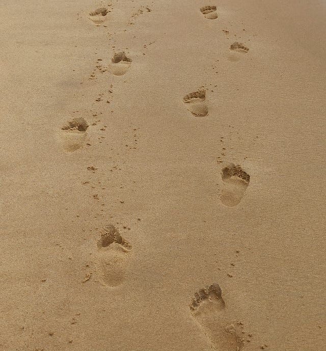 Footprints of Love. A seaside stroll — prompt #3 | by Sam Letterwood ...