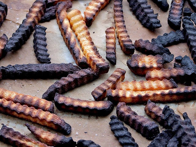 Burnt Fries. My father once ate burnt fries for his… | by Kgothatso ...