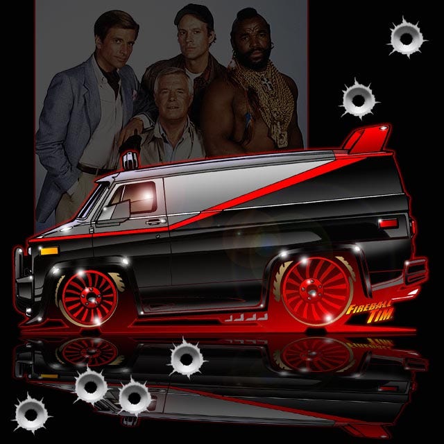 ATEAM VAN reborn as an awesome SUPER COOL… - Fireball Tim Lawrence - Medium