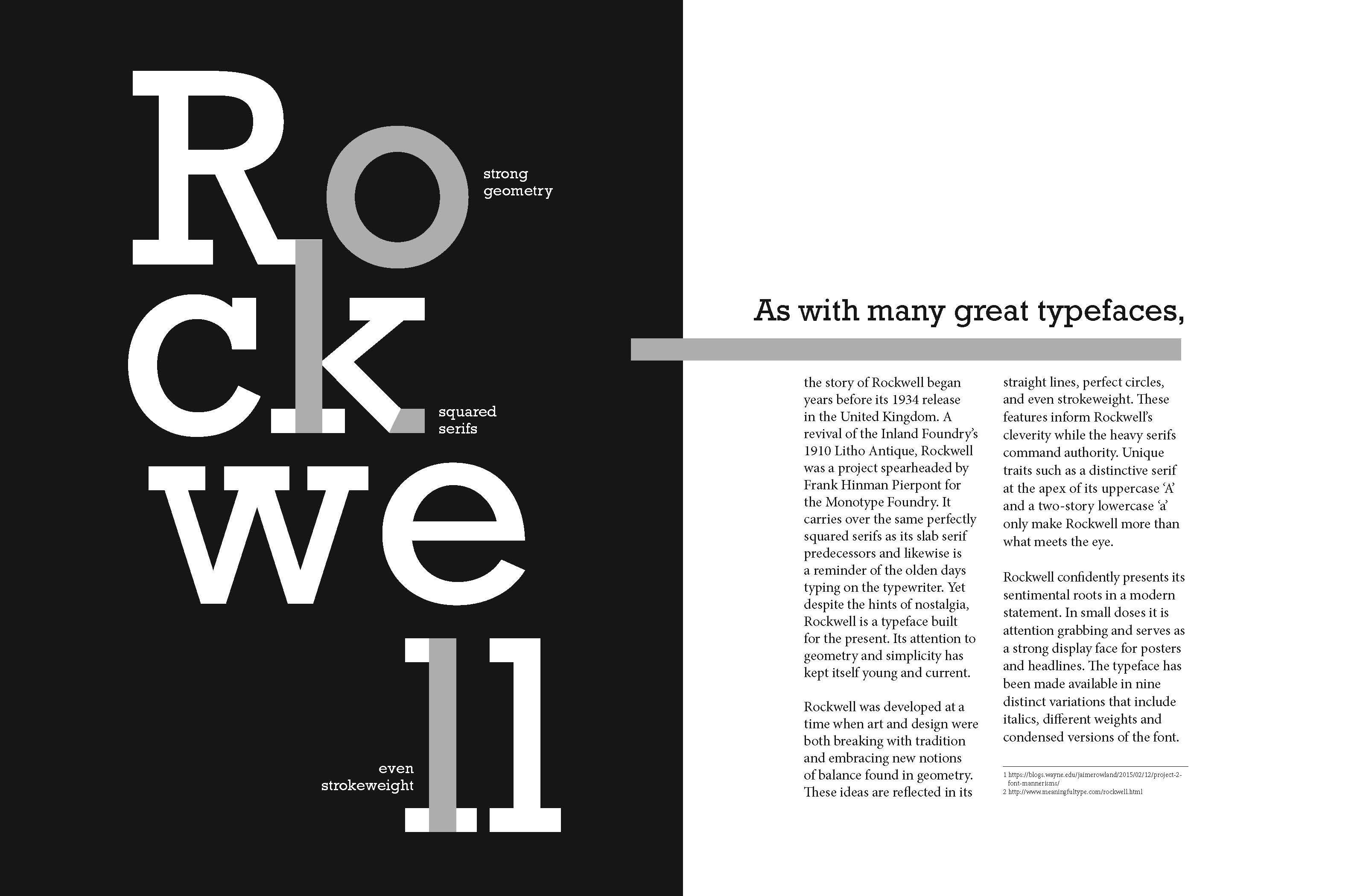 Rockwell Font Logo