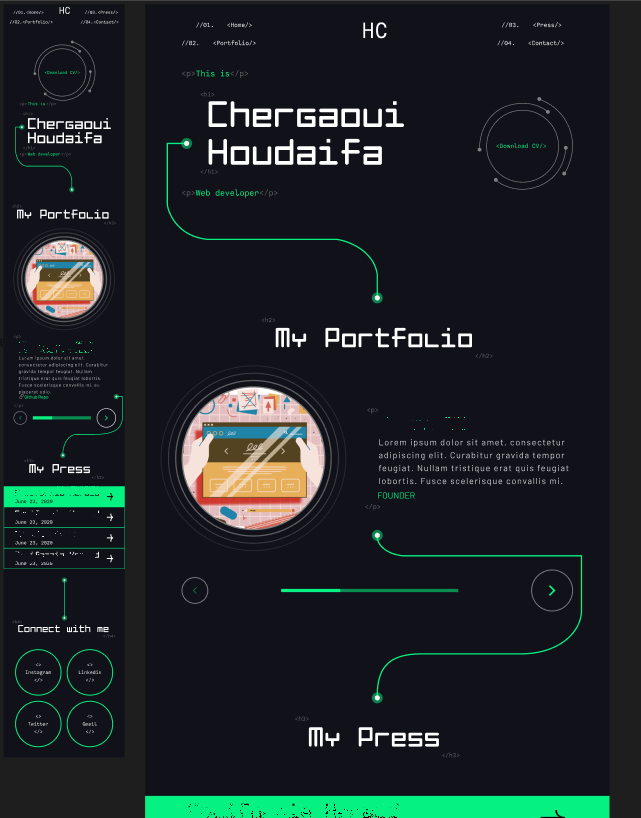 How I made my first portfolio Website | by Houdaifa | Medium