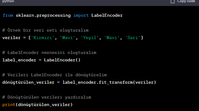 Pycarm´de Encoding yöntemleri. LabelEncoder ve OneHotEncoder… | by Meltem Aydin | Jun, 2023 | Medium