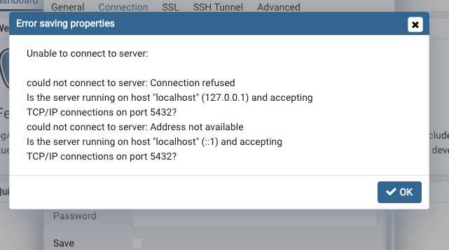 Have you ever had a problem like this when creating a new server in PgAdmin 4? | by Andi Faizal ...