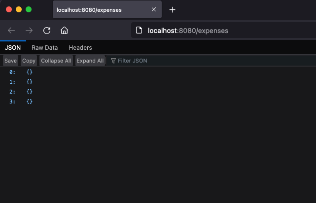 When hitting the API in spring boot, the database values are not being received in the Spring ...