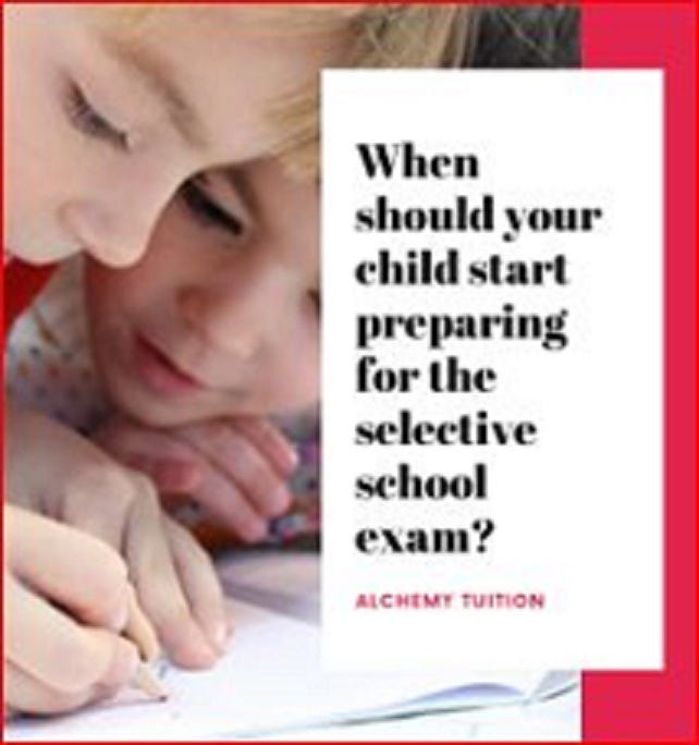 2024 Selective School Test - SELECTIVE SCHOOL TUTORING - Medium