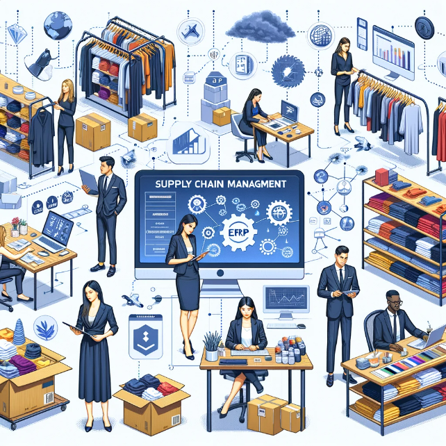 How does the ERP software help with supply chain management for apparel ...