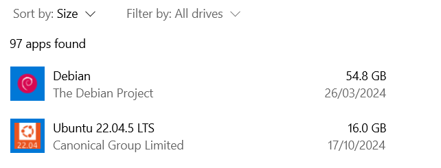 WSL Distribution Disk Compaction. So ran into this problem on a fine ...