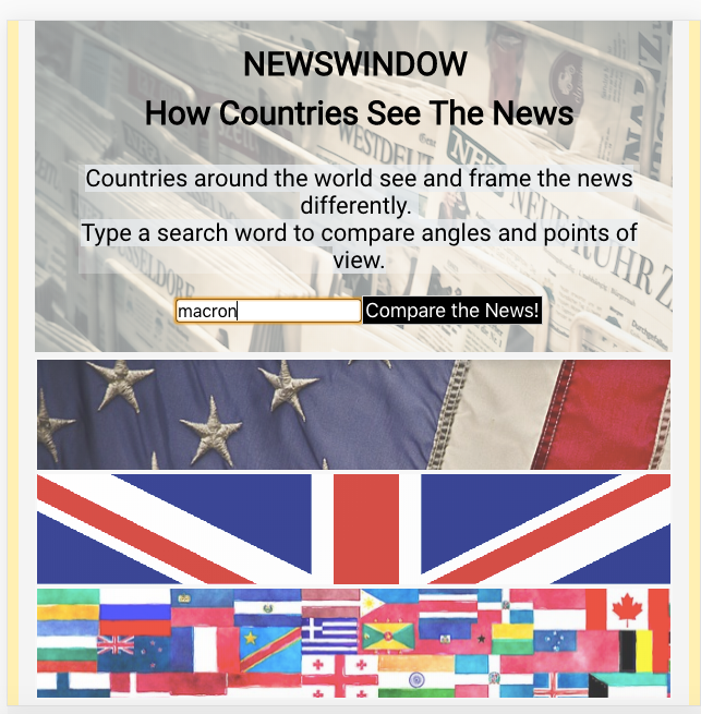 Newswindow, a window into my coding project | by Marie-France Han | Medium