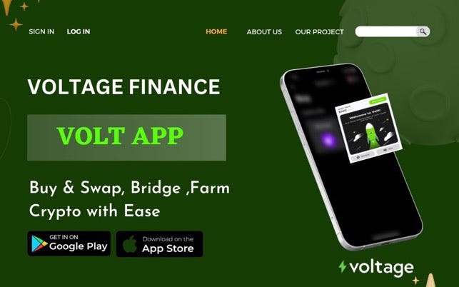 Take part in the DeFi revolution by downloading the new VOLT app from ...