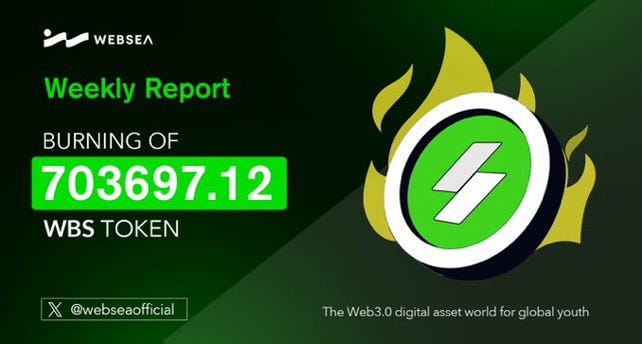 WBS Token Burn Update Weekly Burning Total Reaches 703,697.12 Tokens 🔥 - EgbunaMichael - Medium