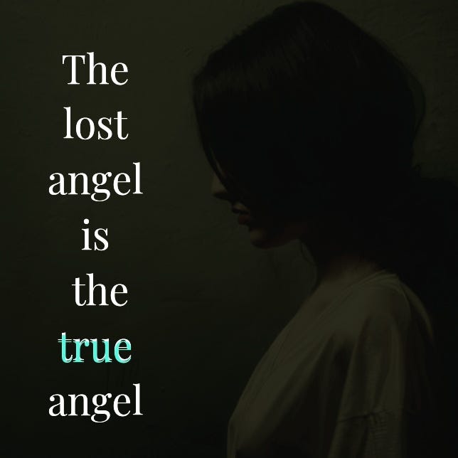 The true angel is the lost angel. | by Shanze Rose | Medium