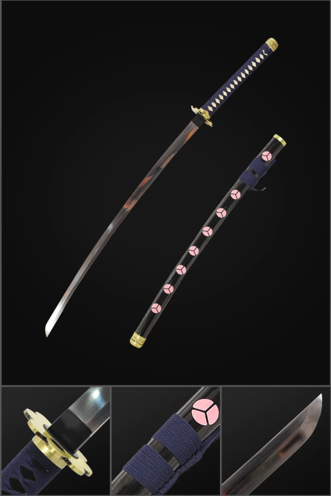 Hand Forged Shusui Sword Anime One Piece Roronoa Zoro Katana 1095 ...