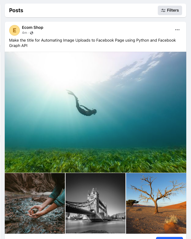Automating Image Uploads to Facebook Page using Python and Facebook ...