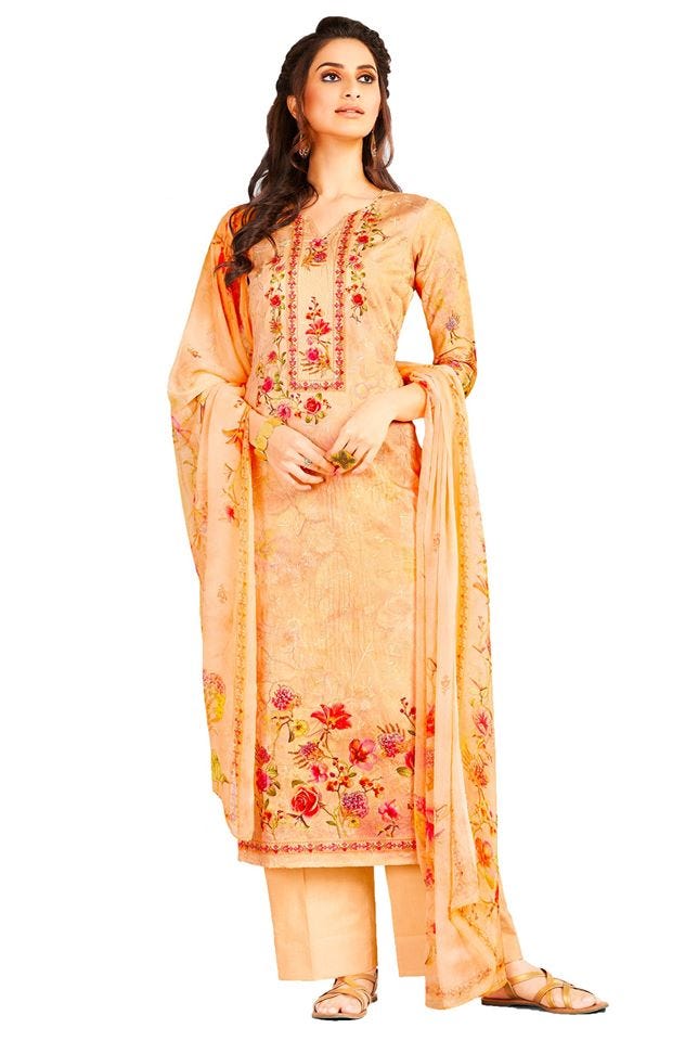 Straight Cut Chudithar Material Collections | by Anantham Silks | Medium