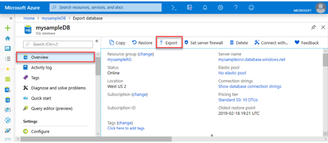 Azure SQL Database (PaaS) Migration Between Subscriptions OR Resource ...