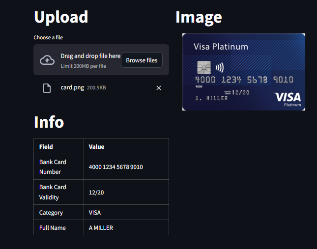 Build a webapi to recognize credit card | by Cll | Medium