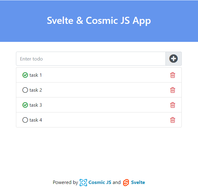 Build A Simple ToDo App using Svelte and Cosmic JS | by Sumit Kharche | The Startup | Medium