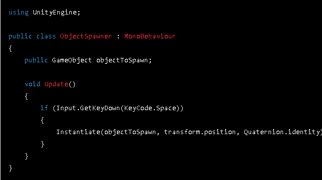 Spawning Objects In Unity Without The Clutter By Jacob Martin Medium