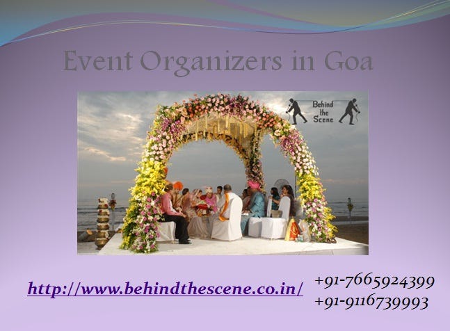Destination wedding and event organizer behindthescene | by Behind the ...