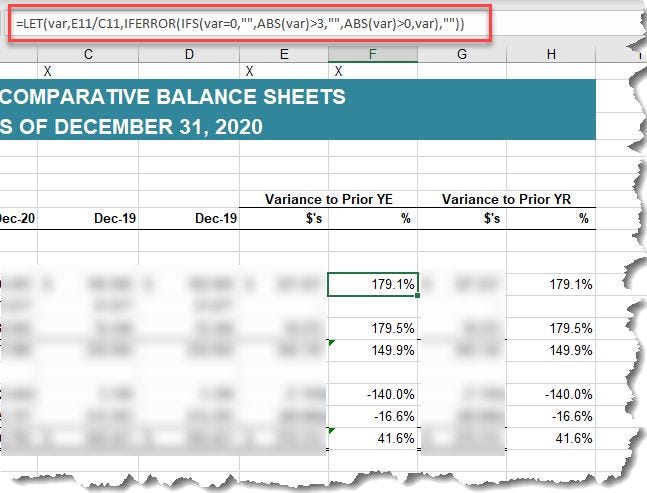 Using Excel’s LET, IFERROR and IFS functions to step up the “error trapping” game! | by Don ...
