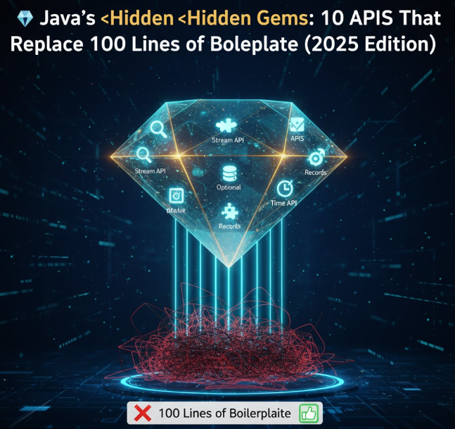 💎 Java’s Hidden Gems: 10 APIs That Replace 100 Lines of Boilerplate (2025 Edition) | by Lakshika ...