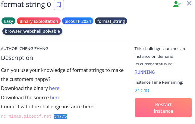 PicoGym (Binary Exploitation): Format String 0 (IDN Ver.) | by Rasshaaa | Sep, 2025 | Medium