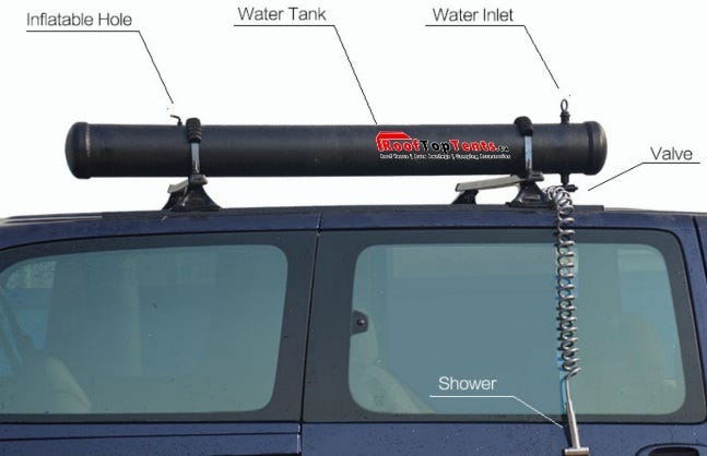 Enjoy car roof shower after spending the day on outdoor | by ...