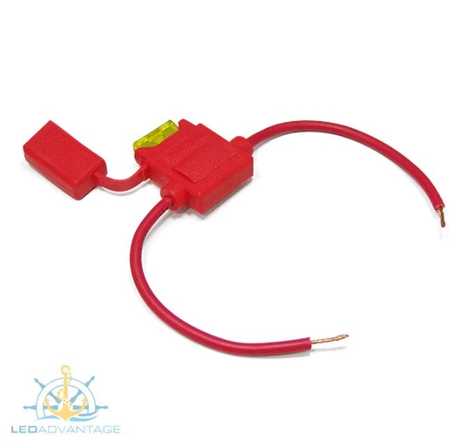 In-line Waterproof Blade Fuse Holder - Led Advantage - Medium