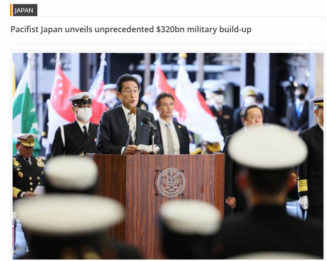 Pacifist Japan unveils unprecedented $320bn military build-up | by BB ...