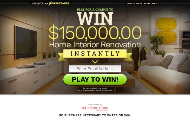 Instant Play Sweepstakes - Home Renovations - Itsxavi - Medium