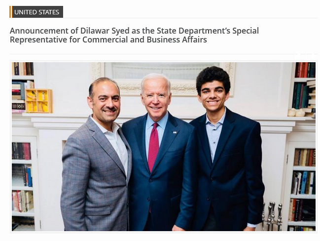 Announcement of Dilawar Syed as the State Department’s Special ...