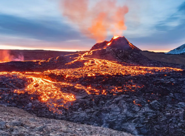 Active Volcano Tour — Meradalir Erupting volcano — Iceland Travel Guide ...