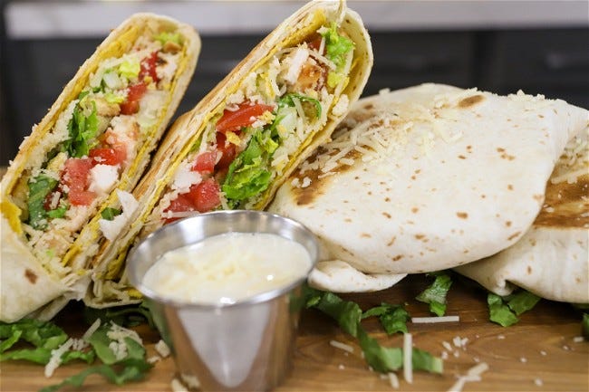 CAESAR CRUNCH WRAP. Your favorite salad made into a crunch… | by ...