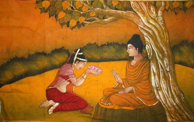 Amrapali and Buddhist Monk. A beautiful story is told about a… | by ...