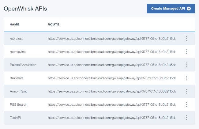 Enabling API Management for Serverless with OpenWhisk | by Raymond Camden | Apache OpenWhisk ...