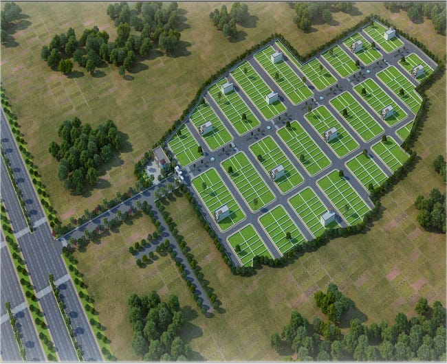 Highway Town offers plots of varied sizes ranging from a modest 1000 sq ...