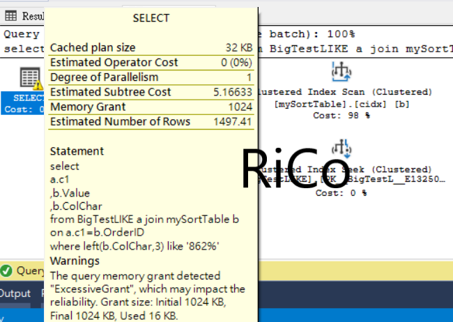 [SQL Server]Excessive Grant Issue | by RiCo 技術農場 | RiCosNote | Medium