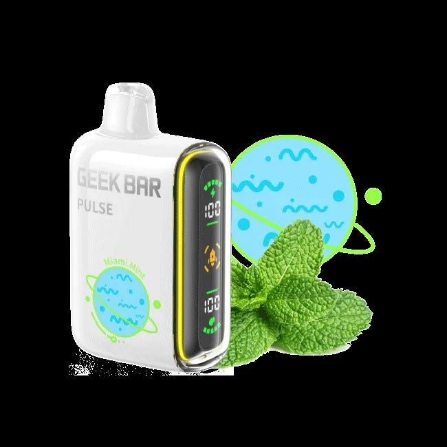 Miami Mint Geek Bar Pulse 15000 Puffs Disposable Vape ...