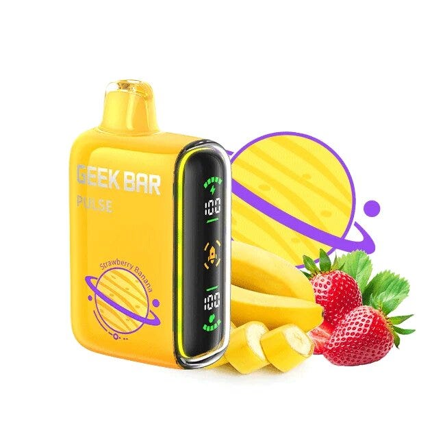 Strawberry Banana Geek Bar Pulse 15000 Puffs Disposable Vape | by Geek ...