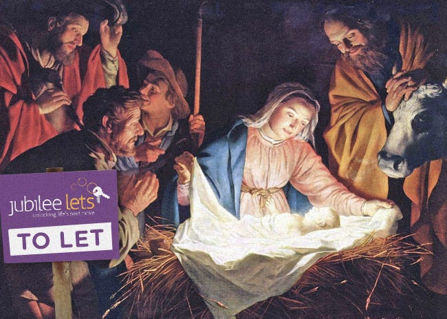Mary And Joseph In The Stable