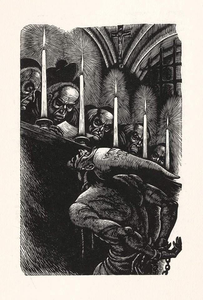 The Pit and the Pendulum (1842) The narrator is a prisoner facing ...