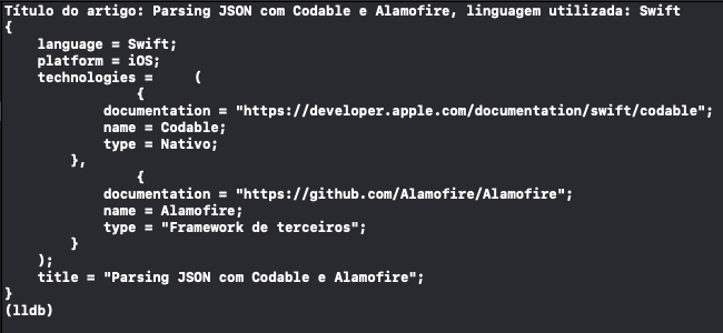 Parsing JSON com Codable e Alamofire | by Andrew Castro | Medium