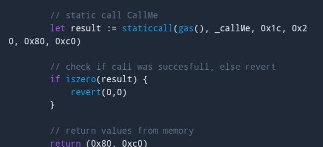 EIP214 — STATIC CALL IN YUL AND USAGE WITH PRECOMPILES. | by Paul ...